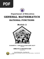 Gen Math - Q1 - Week2 - Module 2 - Rational Functions | PDF | Fraction ...
