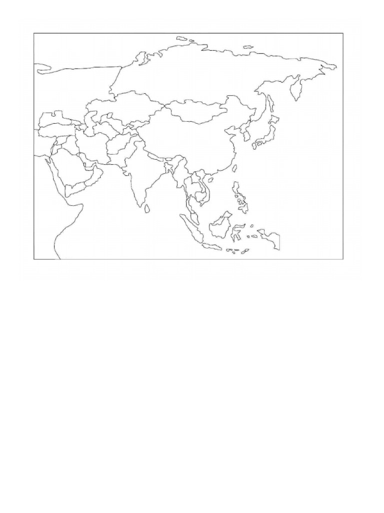 Mapa de Asia (Croquis) | PDF