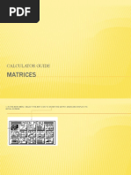 Matrix Operations Guide fx-991EX | PDF | Matrix (Mathematics) | Determinant