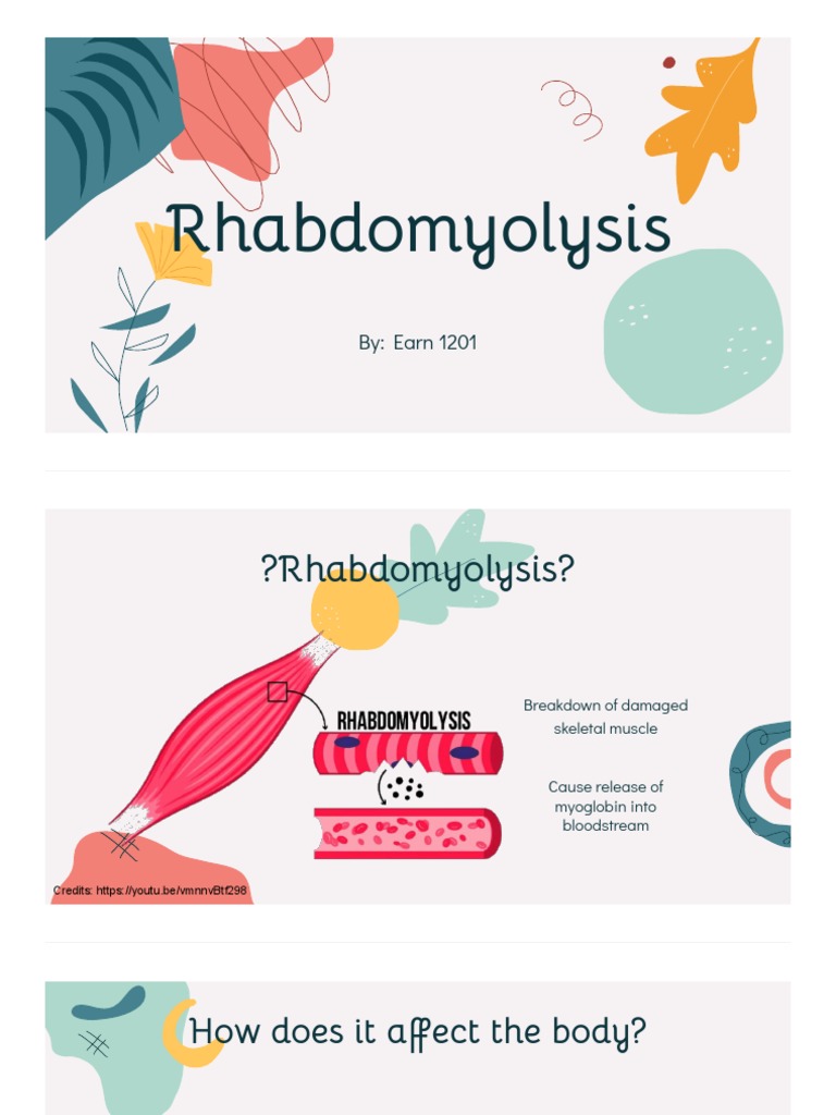 Unit1project Rhabdomyolysis | PDF | Physiology | Rtt