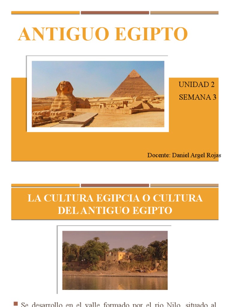 Antiguo Egipto Diapositivas | PDF | Antiguo Egipto | Nilo