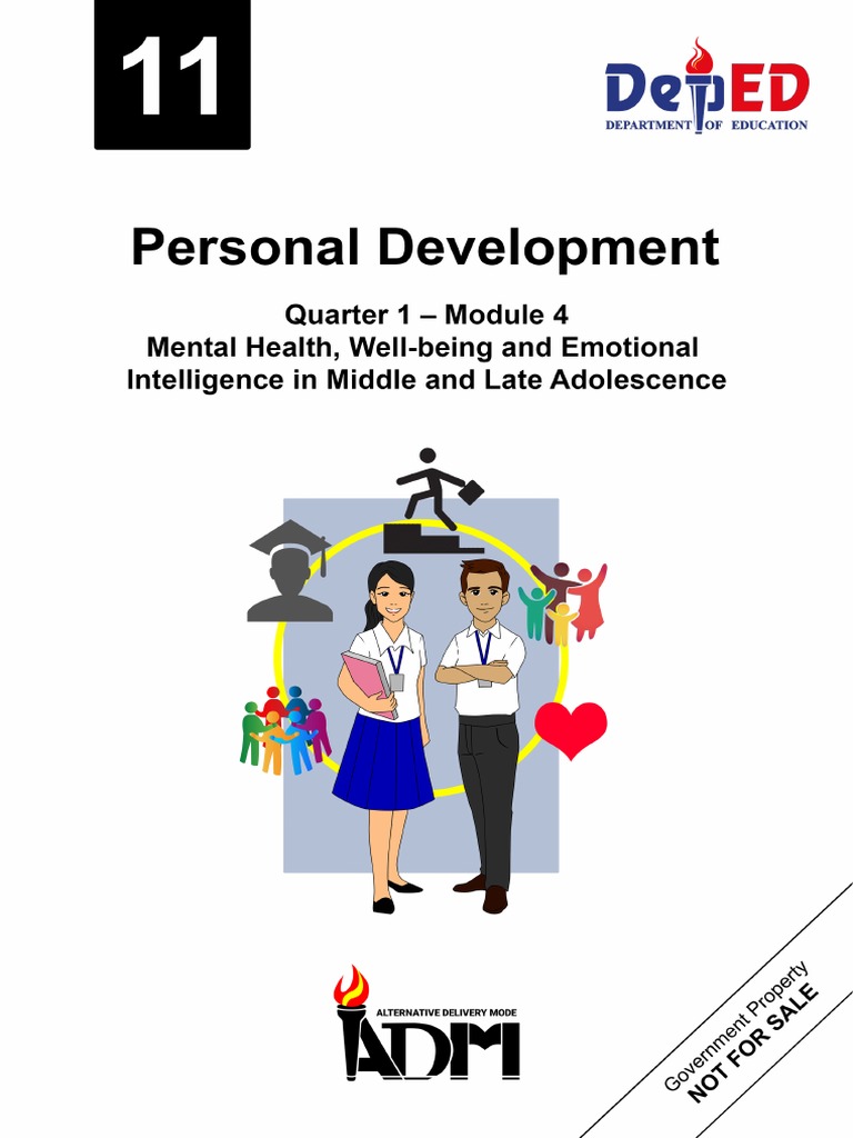Signed Off - Personality Developent11 - q1 - m4 - Mental Health, Well-Being and Emotional ...