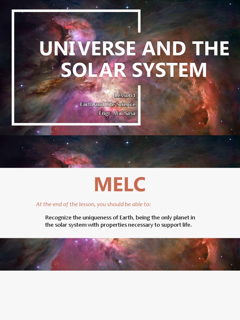 Eals Lesson 1 Student's | PDF | Atmosphere | Solar System