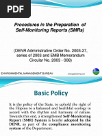 Revised SMR Guidelines for DENR Compliance | PDF | Clean Water Act ...