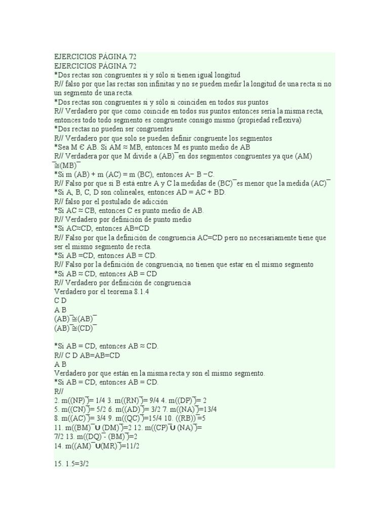 Ejercicios Geometria Euclidiana | PDF | Triángulo | Rectángulo