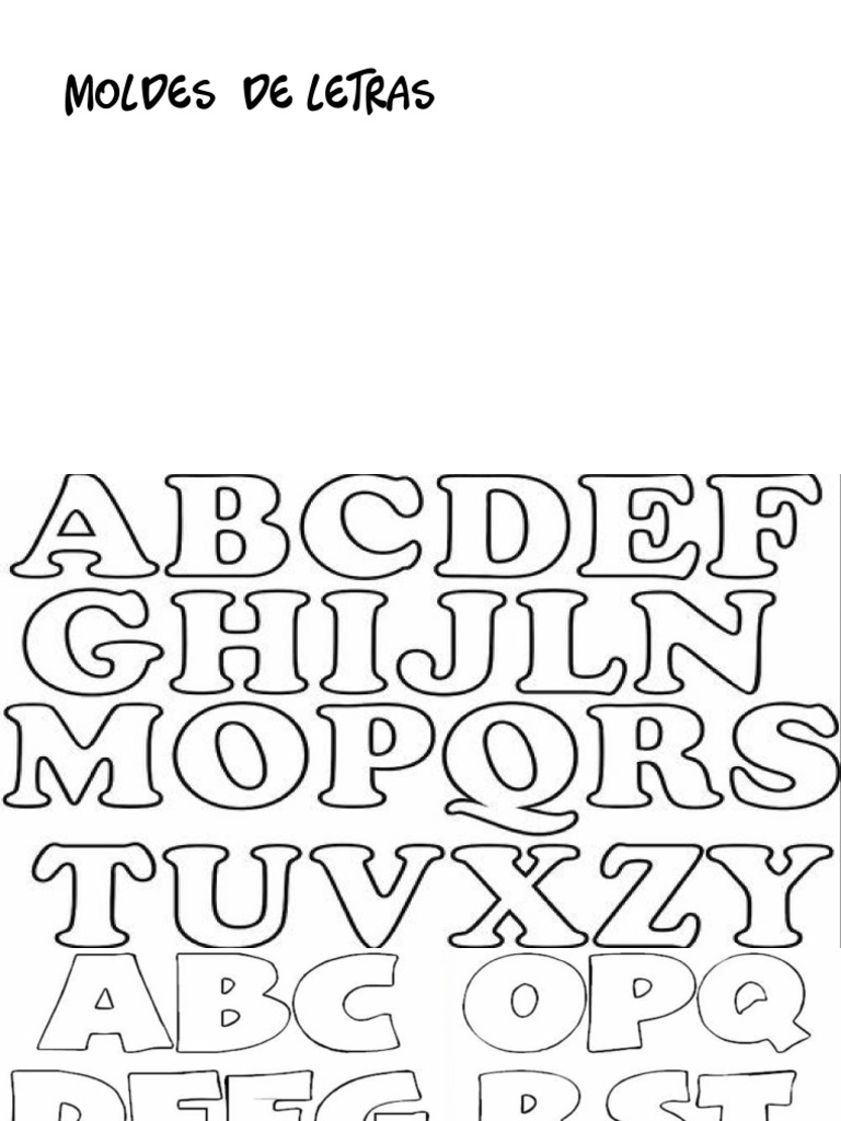 Moldes de Letras PDF | PDF