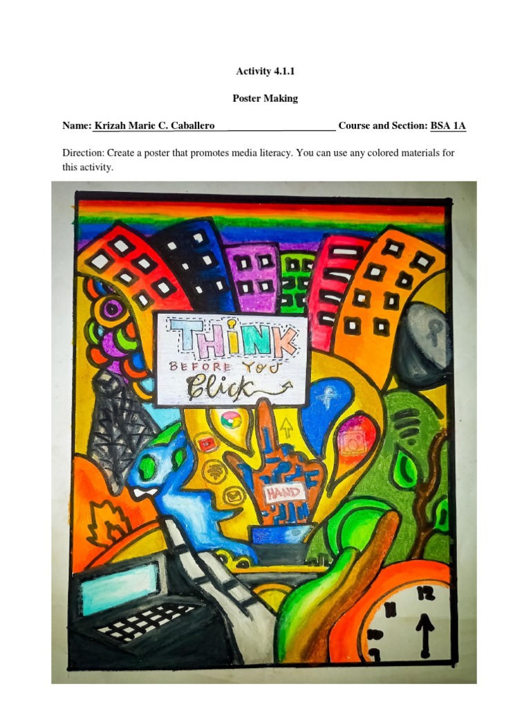 Grade 12 Media Literacy Poster Project | PDF | Social Science