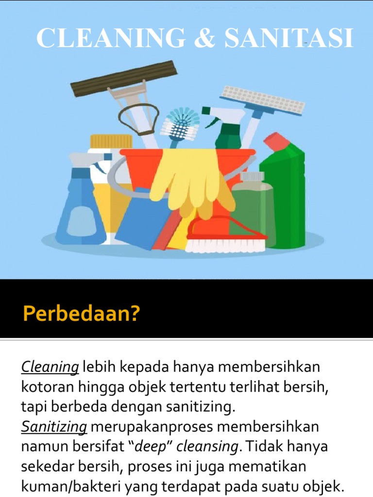 Cleaning & Sanitasi | PDF