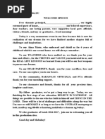 Welcome Address For Graduation | PDF | Schools