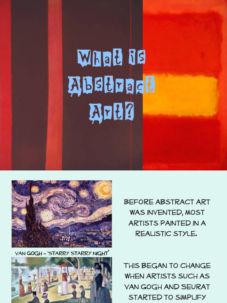 What Is Abstract Art | PDF | Abstract Art | Paintings