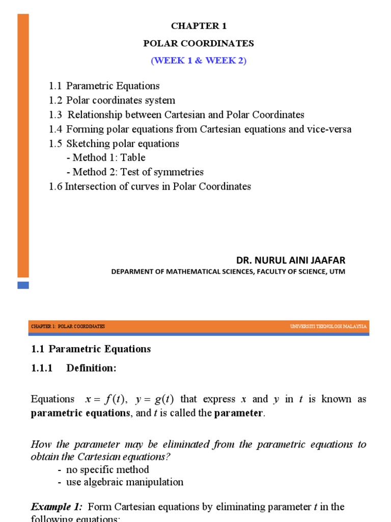 Polar Coordinates and Equations Guide | PDF | Coordinate System | Equations