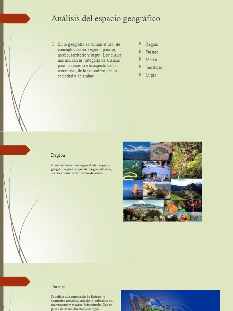 Ctegorias y Caracteristicas Del Espacio Geografico | PDF | Geografía | Paisaje