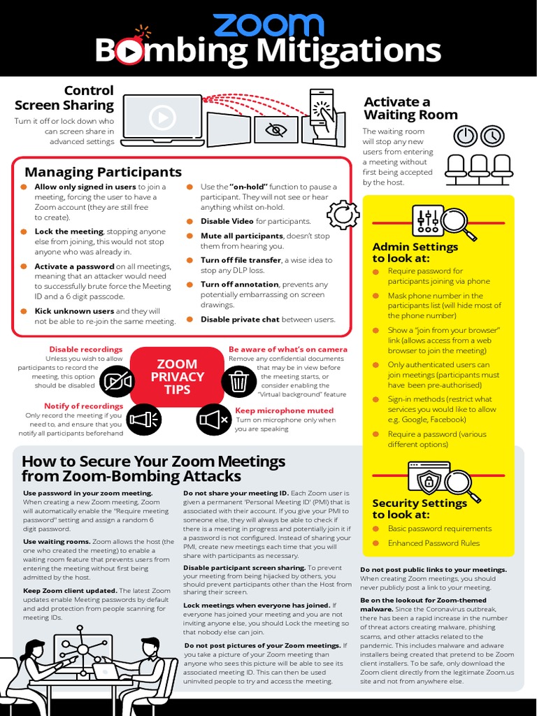Securing Your Zoom Meetings Against Bombing | PDF | Security ...