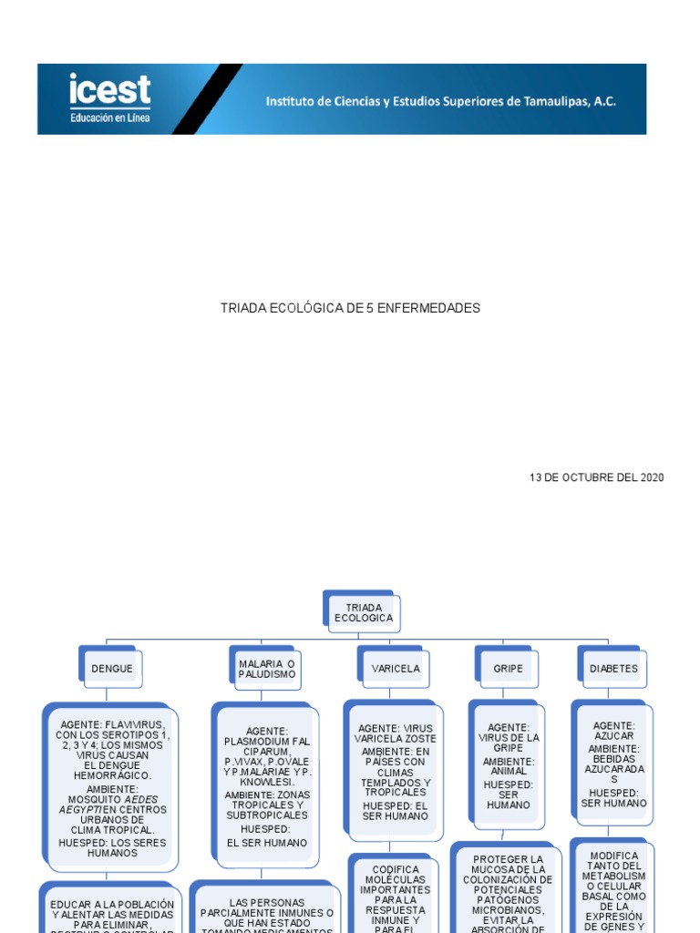Triada Ecológica de 5 Enfermedades | PDF | Virus | Malaria