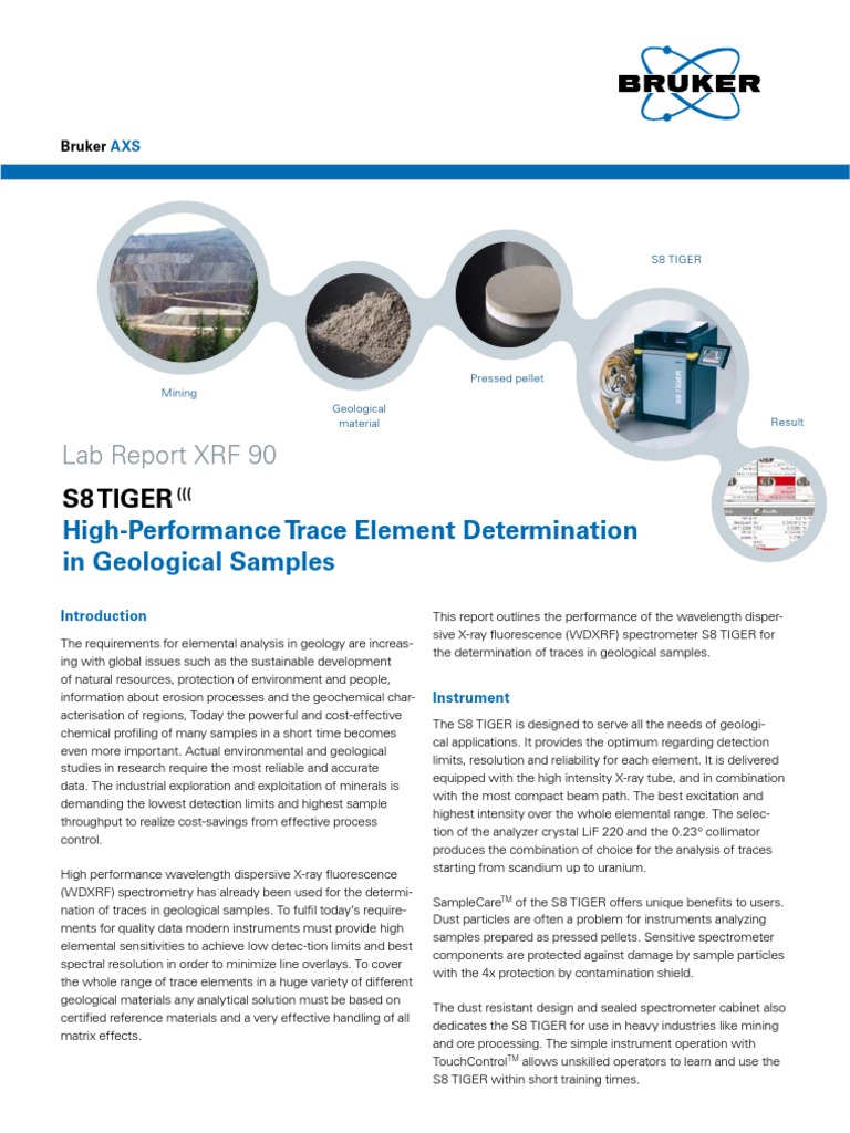 Lab Report XRF 90: S8 Tiger | PDF | Scientific Techniques | Chemistry