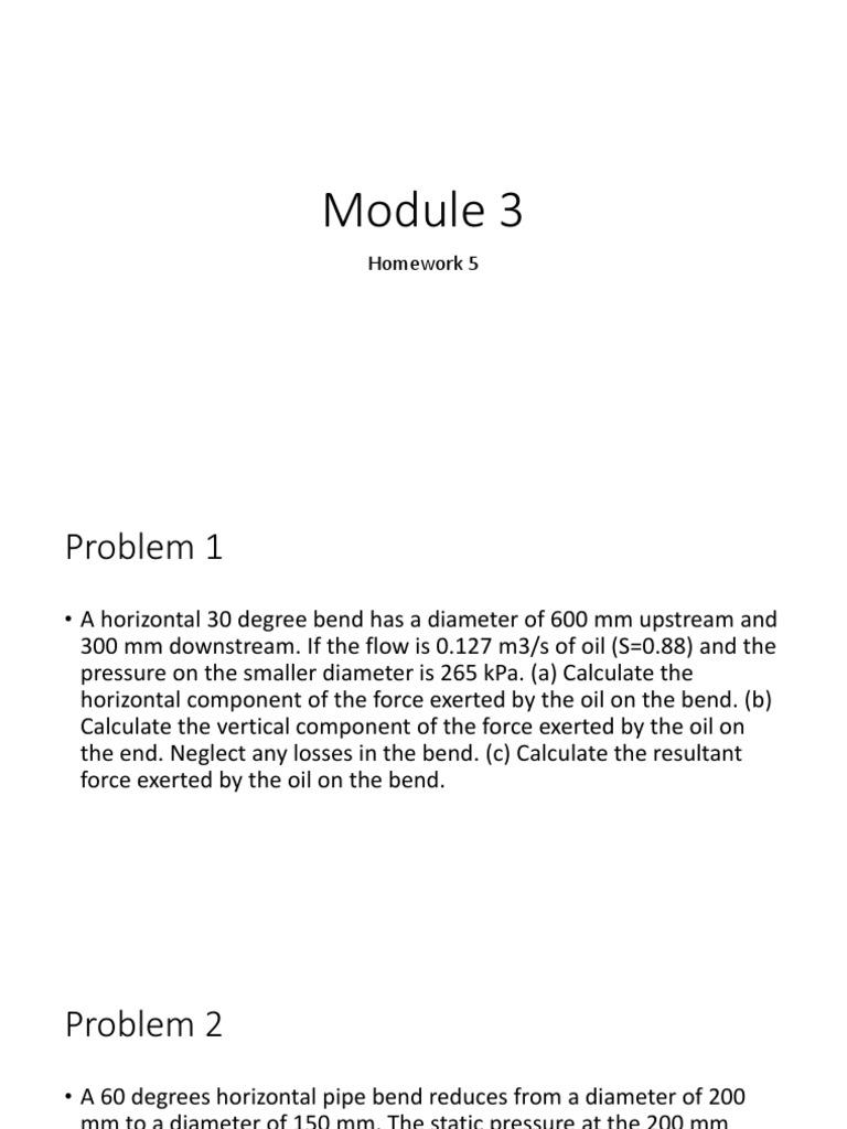 Module 3 HW5 | PDF | Pressure | Fluid Dynamics