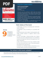 Psycho-Cybernetics - Maxwell Maltz | PDF | Self Esteem | Experience