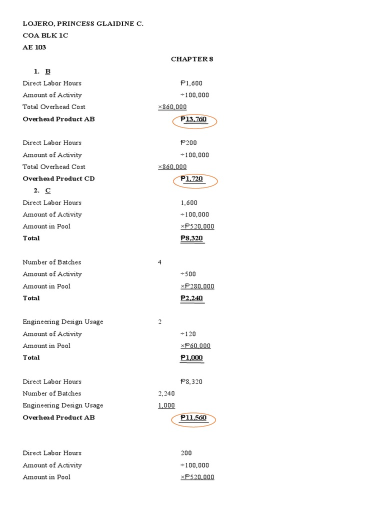 CHAPTERS 8&9 MCC Answer | PDF | Accounts Payable | Cost
