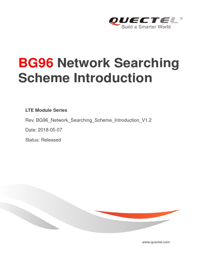 Quectel BG96 Network Searching Scheme Introduction V1.2 | PDF | Lte (Telecommunication) | Signal ...