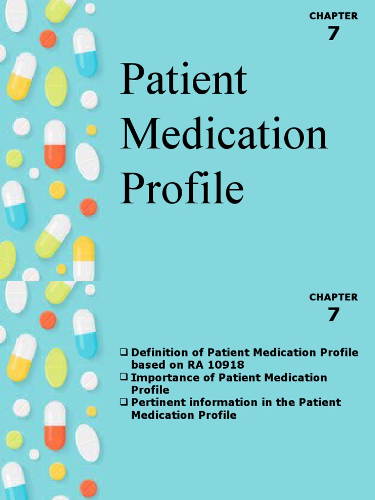 Patient Medication Profile | PDF | Pharmacy | Medical Prescription