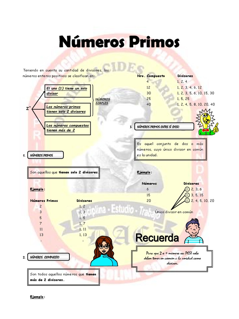 Numeros Primos | PDF | Número primo | Números