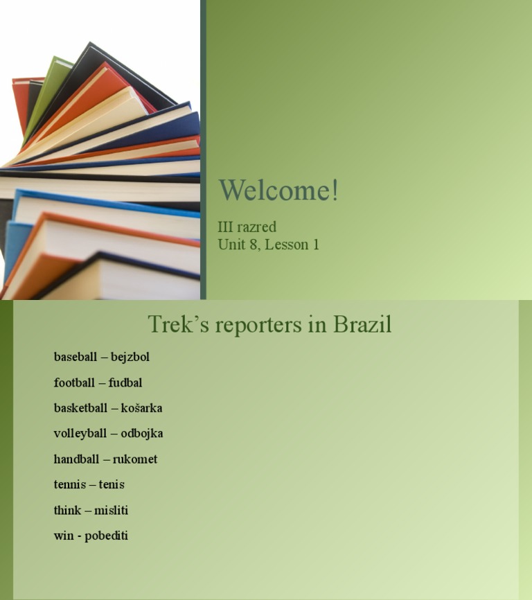 Unit 8, Lesson 1 | PDF