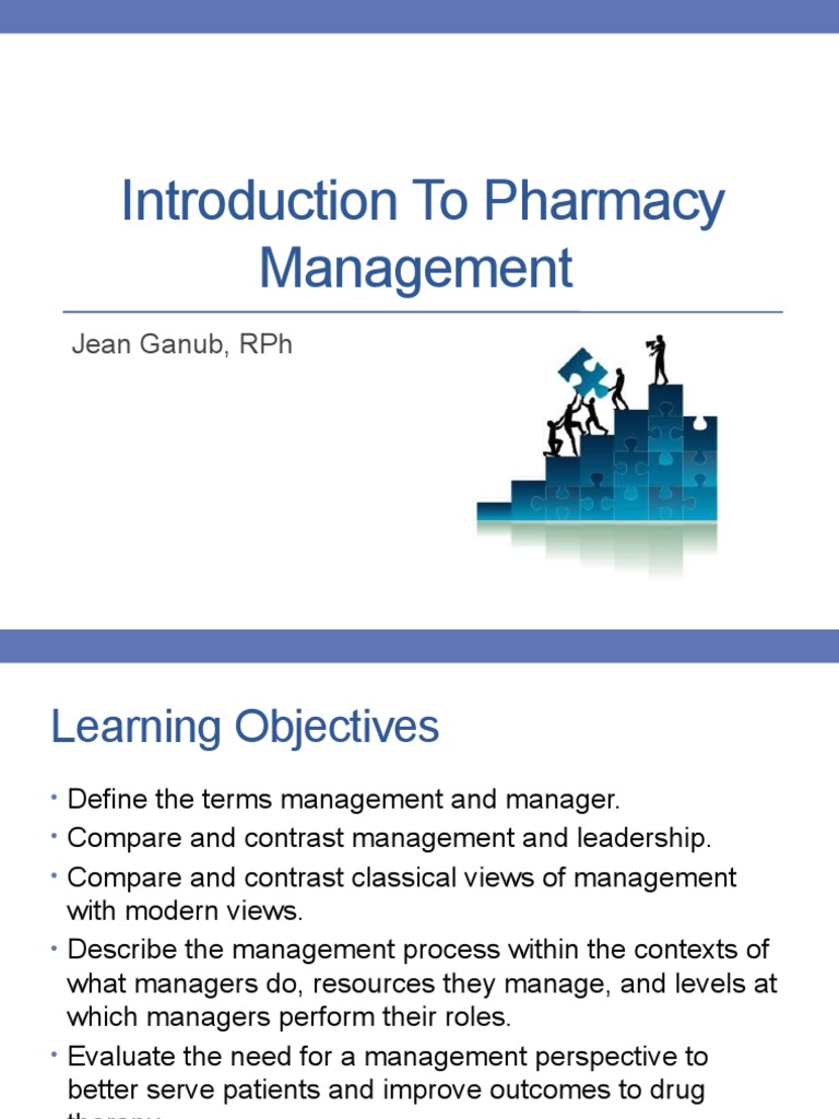Pharmacy Management Essentials Explained | PDF | Pharmacy | Resource