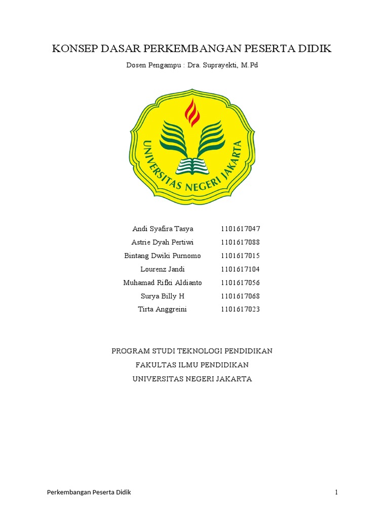 Perkembangan Peserta Didik | PDF