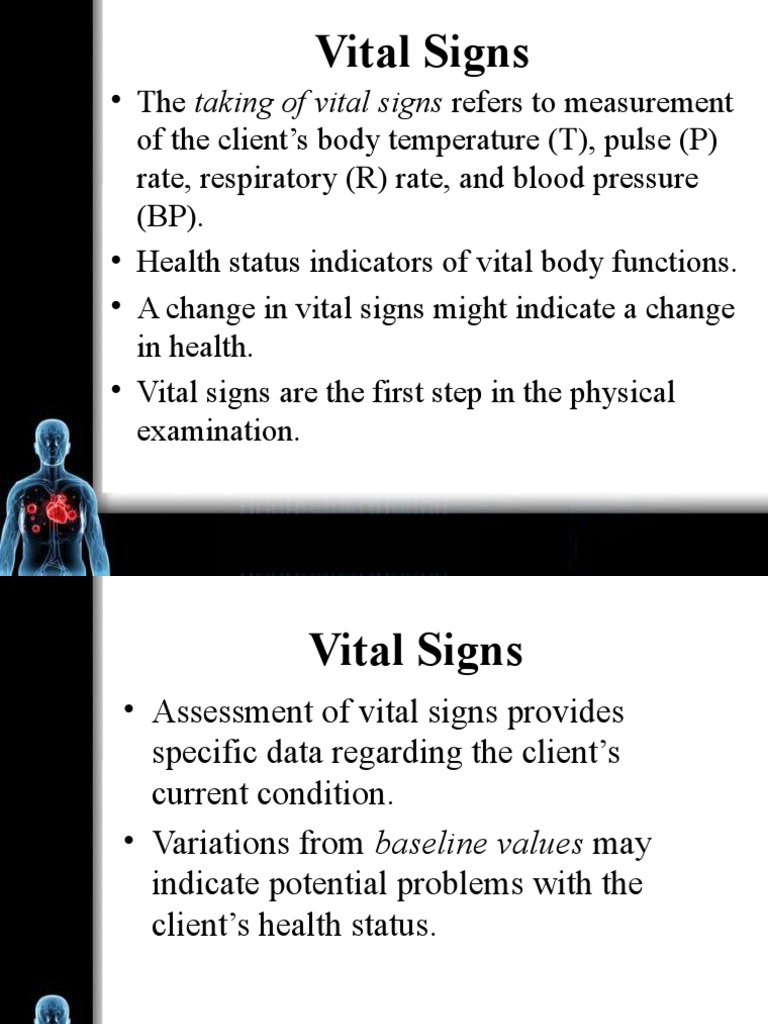 Vital Signs | PDF | Pulse | Breathing
