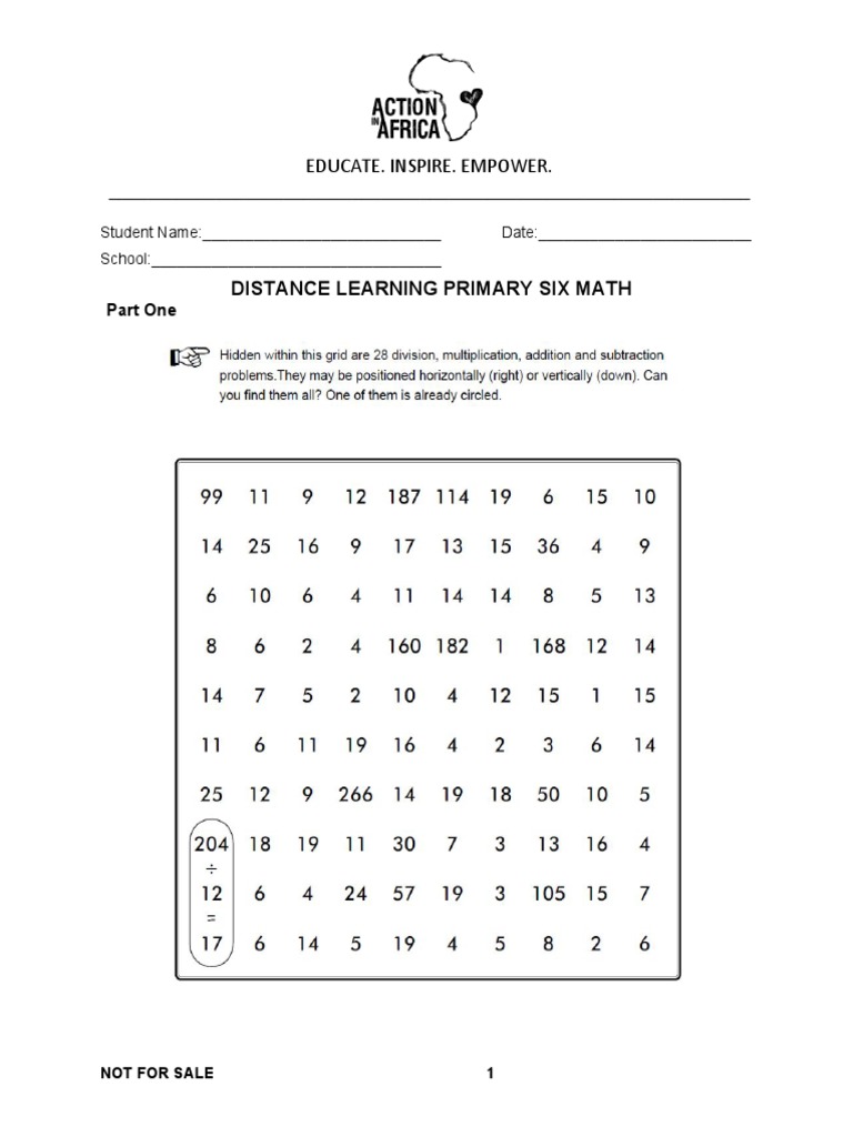 Creative Maths Activity | PDF