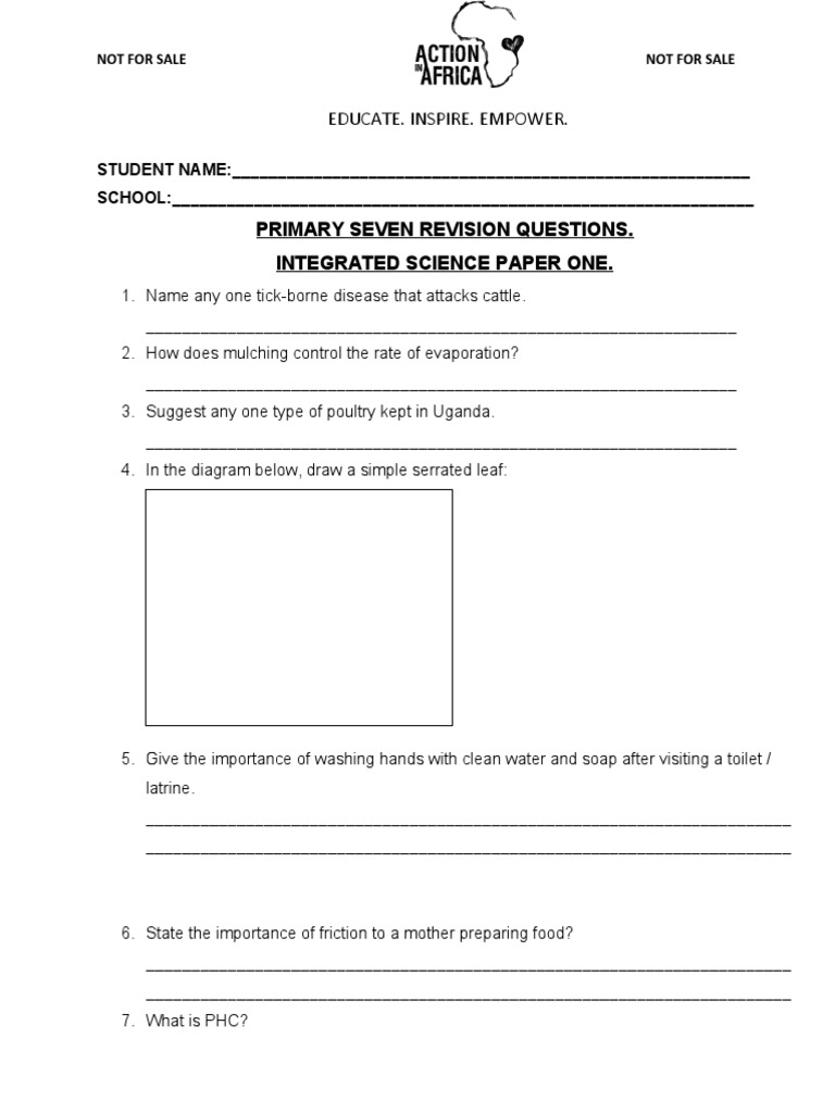 7th Grade Science Distance Learning Packet | PDF | Foods | Plants