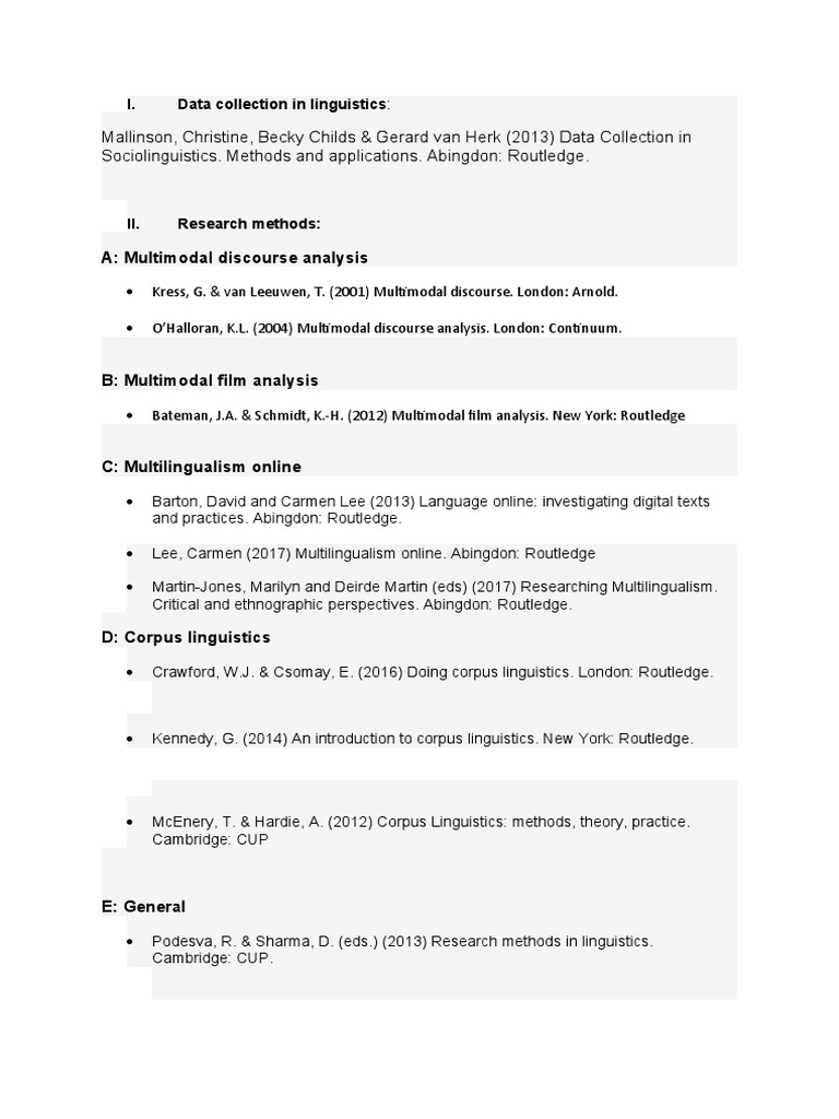 Data Collection and Research Methods | PDF