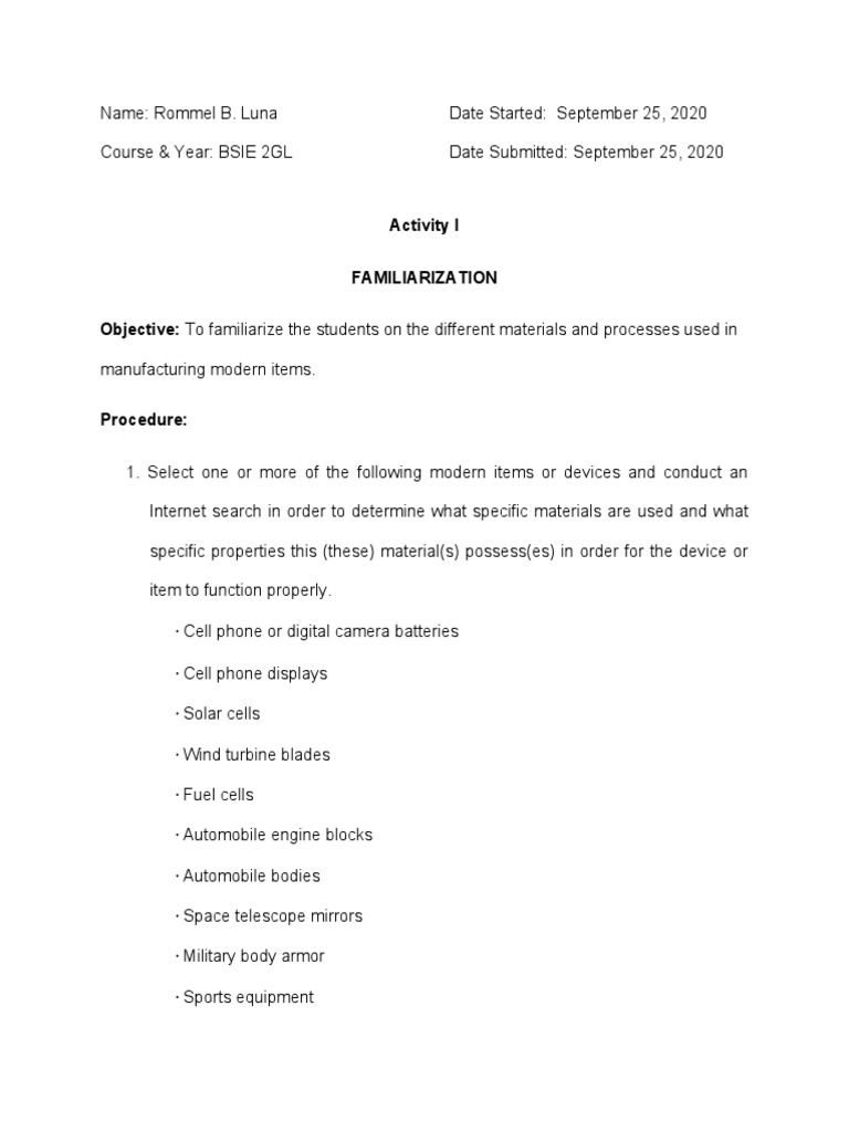 Prelim - Activity 1 | PDF | Fuel Cell | Anode