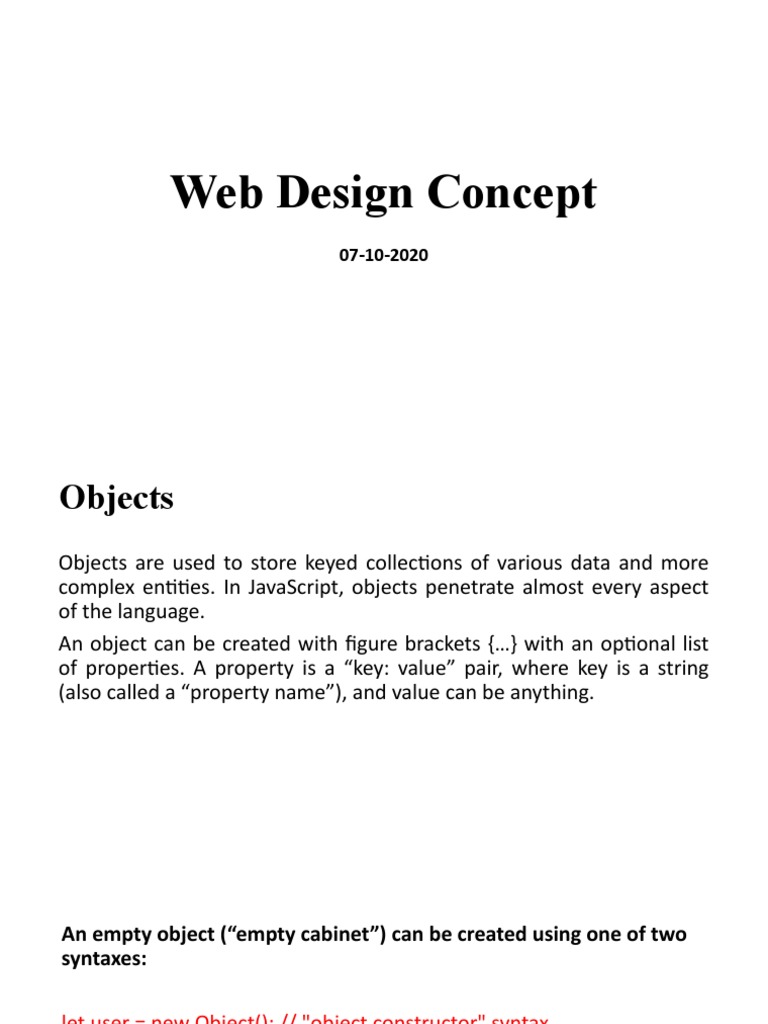 Java Script Object | PDF | Java Script | Object (Computer Science)