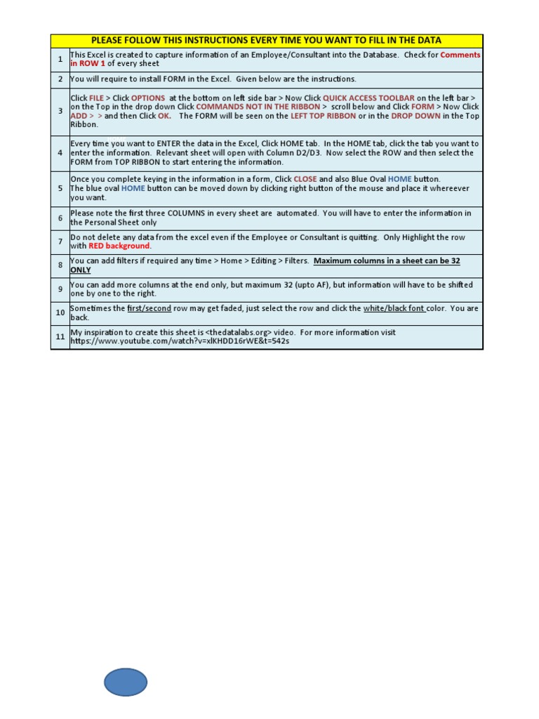 Employee Database Detailed Pdf Microsoft Excel Software