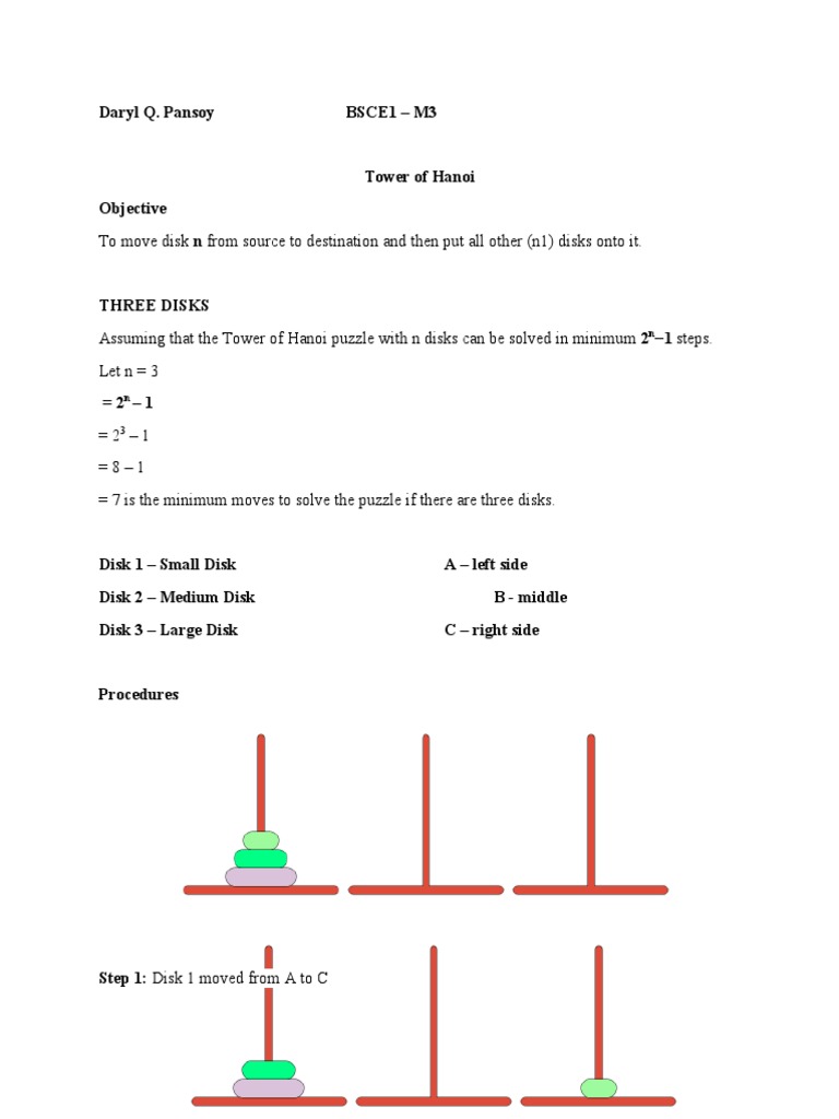 Tower of Hanoi | PDF