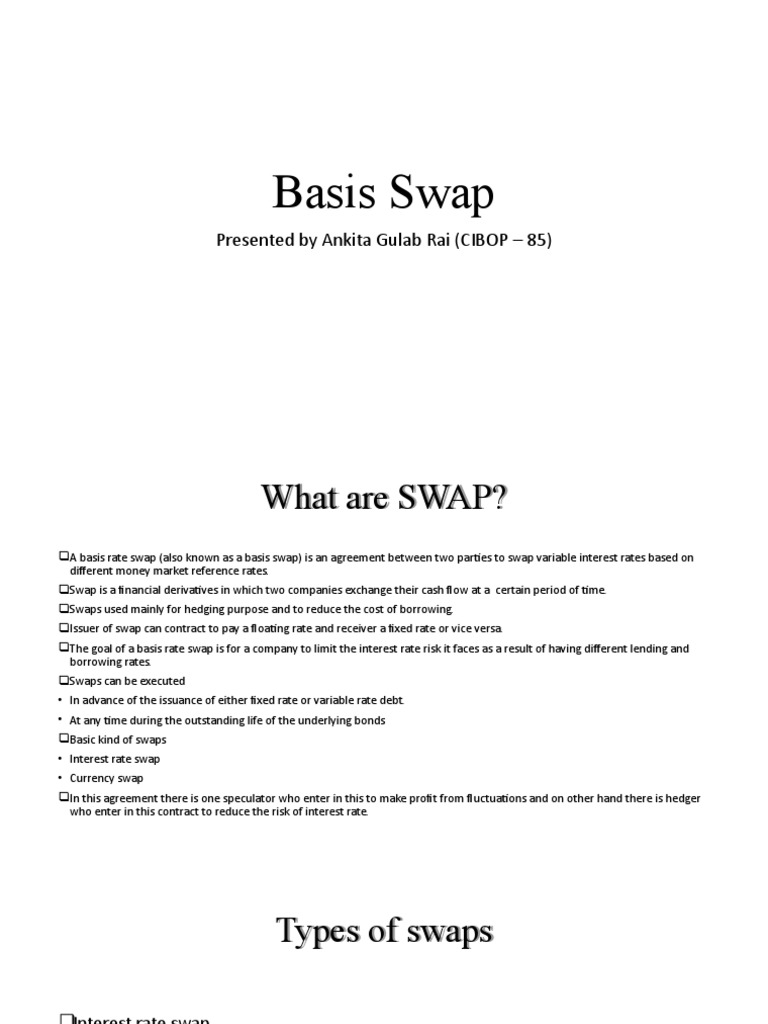 Swaps | PDF | Swap (Finance) | Credit Default Swap