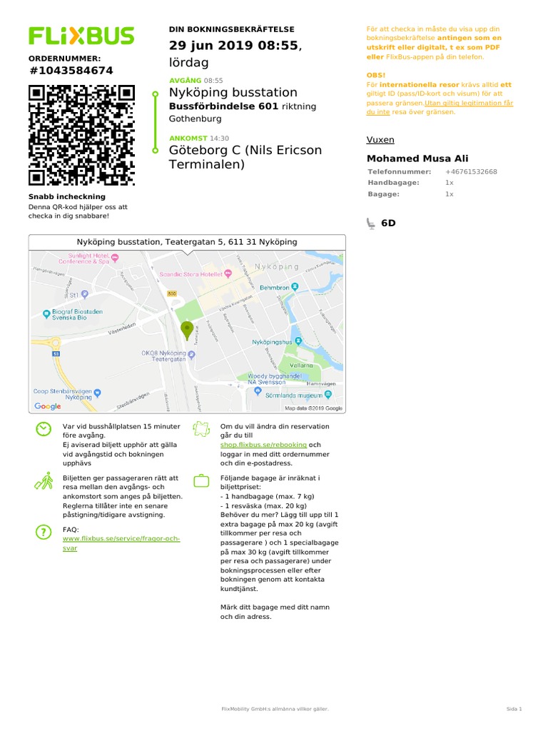 FLIX Ticket 1043584674 PDF | PDF