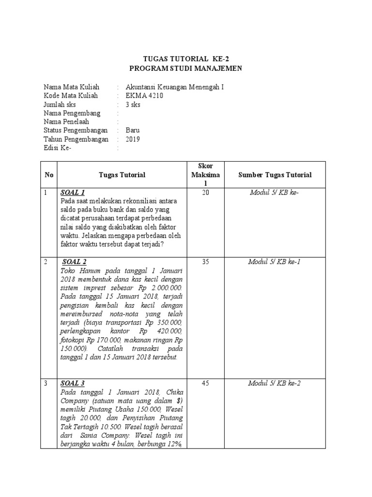 Tugas Tutorial 2 | PDF