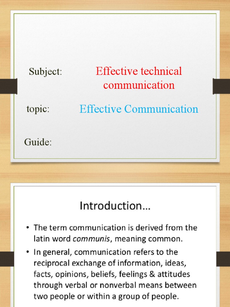Effective Technical Communication | PDF