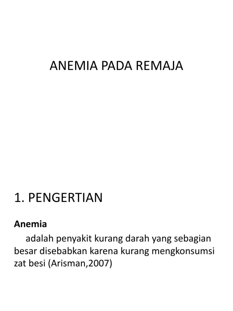 Anemia Pada Remaja | PDF