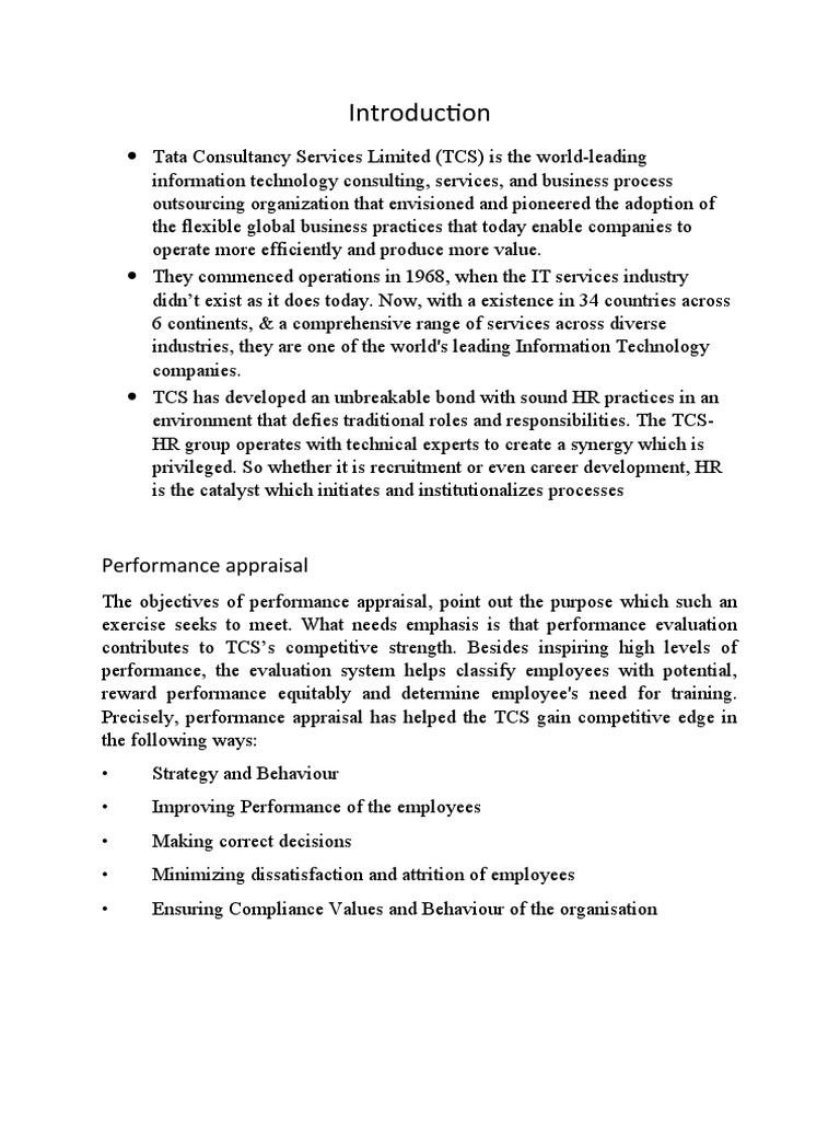 TCS My Explanation | PDF | Competence (Human Resources) | Human Resources