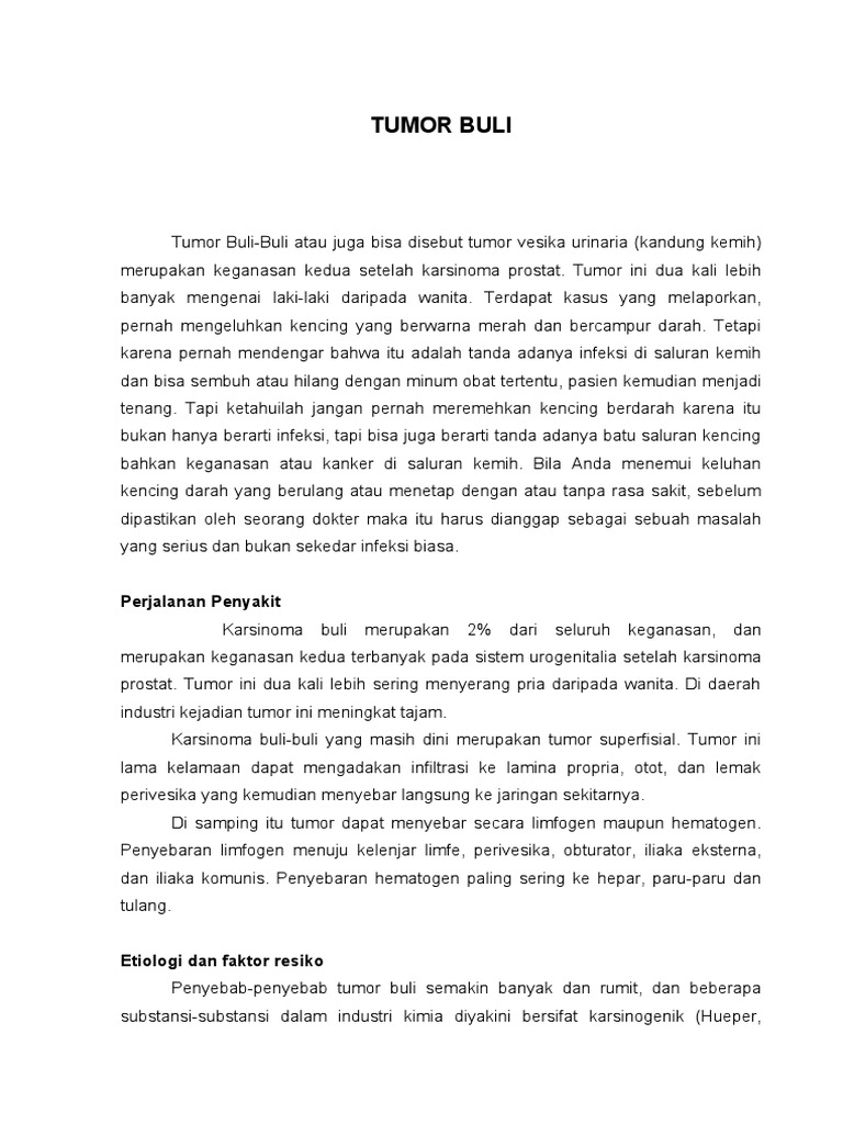 Tumor Buli | PDF