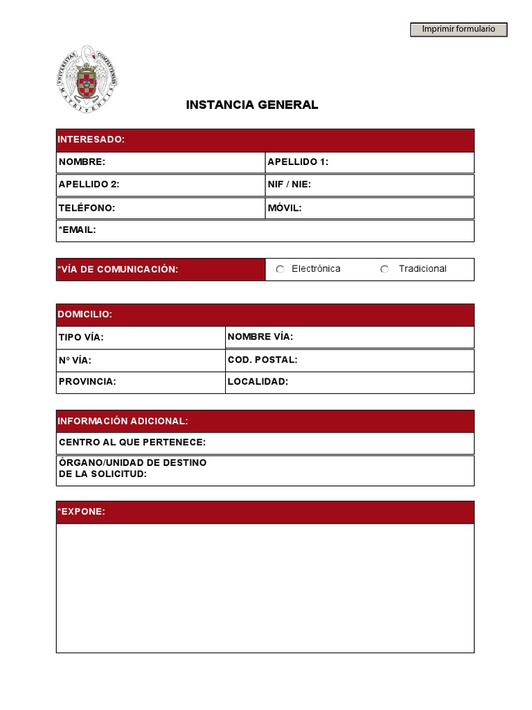 21-2019-09-12-Instancia General Ucm | PDF