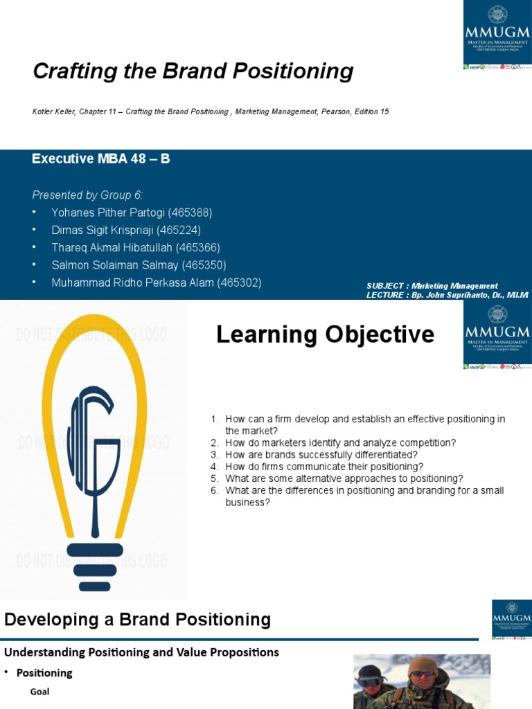 Creating The Brand Positioning | PDF | Brand | Marketing