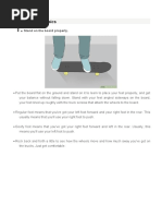 Beginner's Guide to Skating Basics | PDF