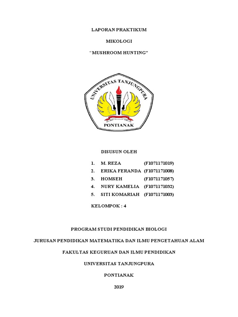 Laporan Praktikum Mushroom Hunting Kel. 4 | PDF