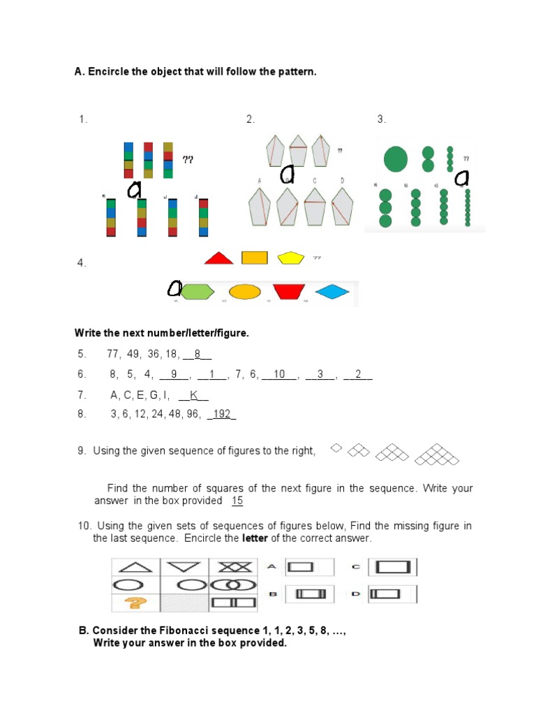 Following patterns and sequences in nature | PDF | Sequence | Science