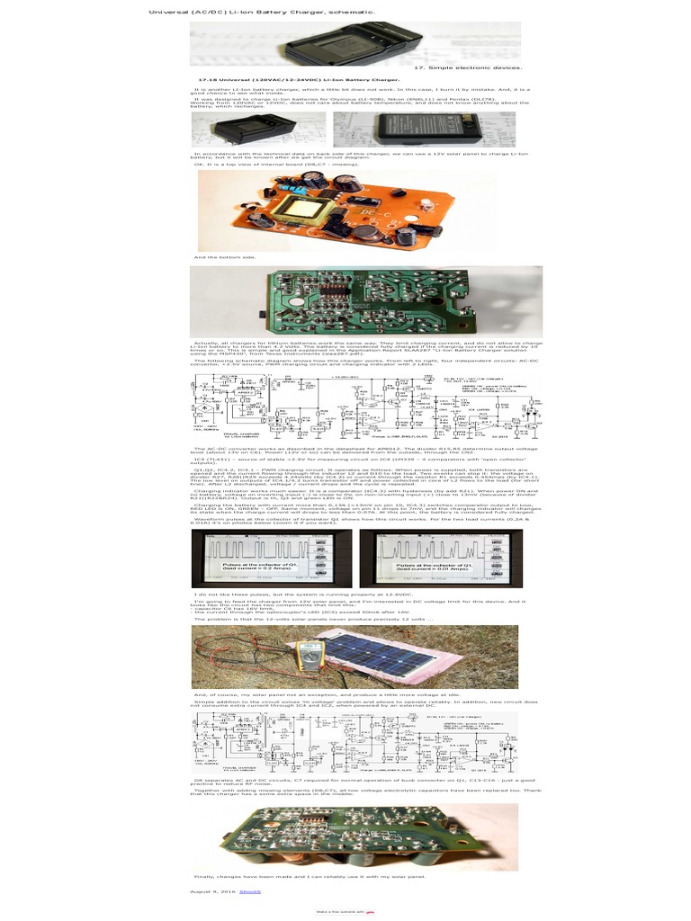 Complete LI-Ion Battery Charger System On LM339 FGHJK | PDF