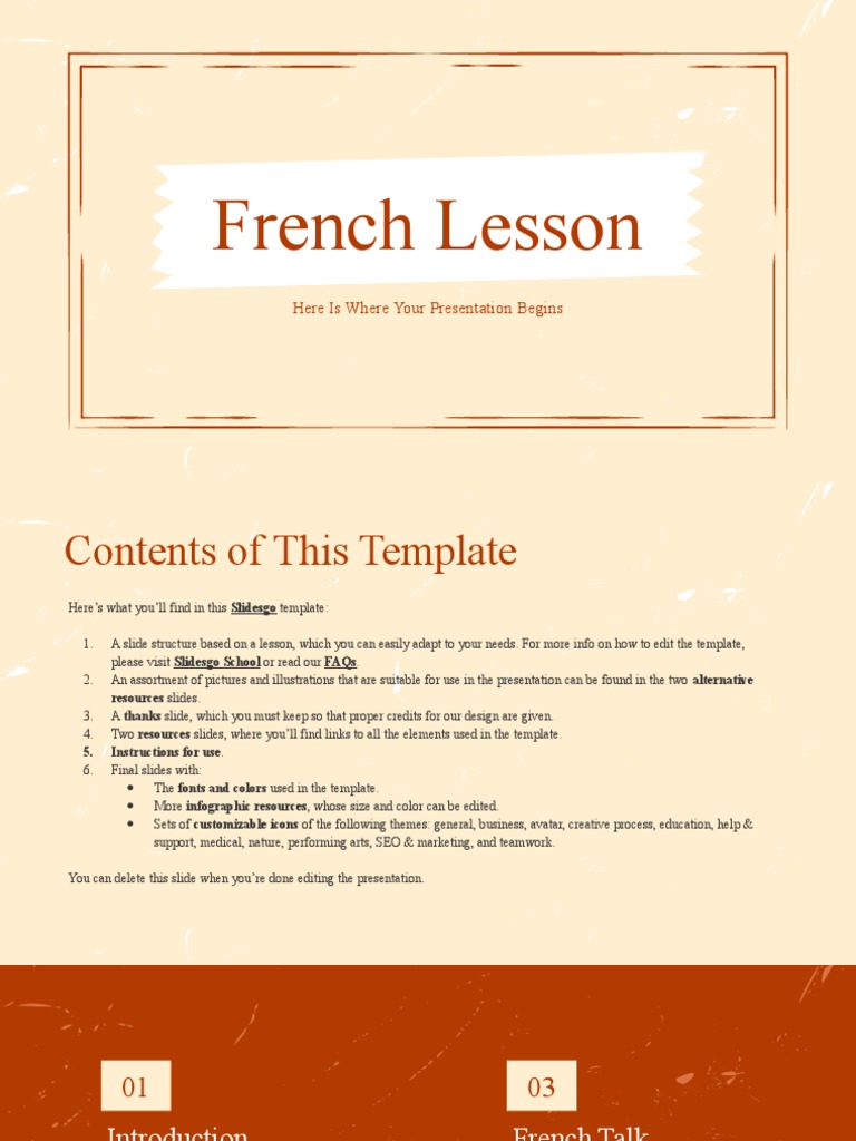 French Lesson by Slidesgo | PDF | Planets | Solar System